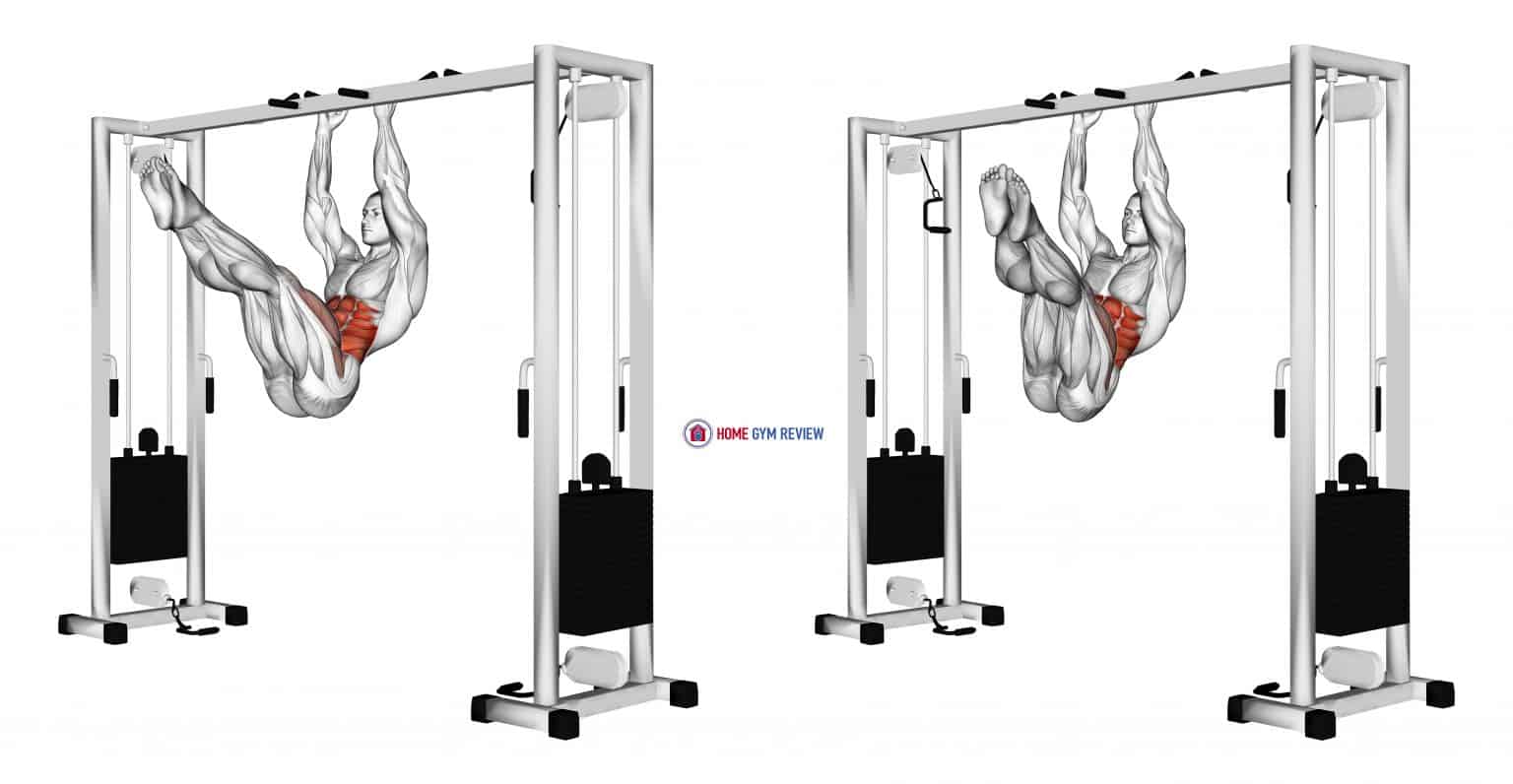 Hanging Straight Twisting Leg Hip Raise - Home Gym Review