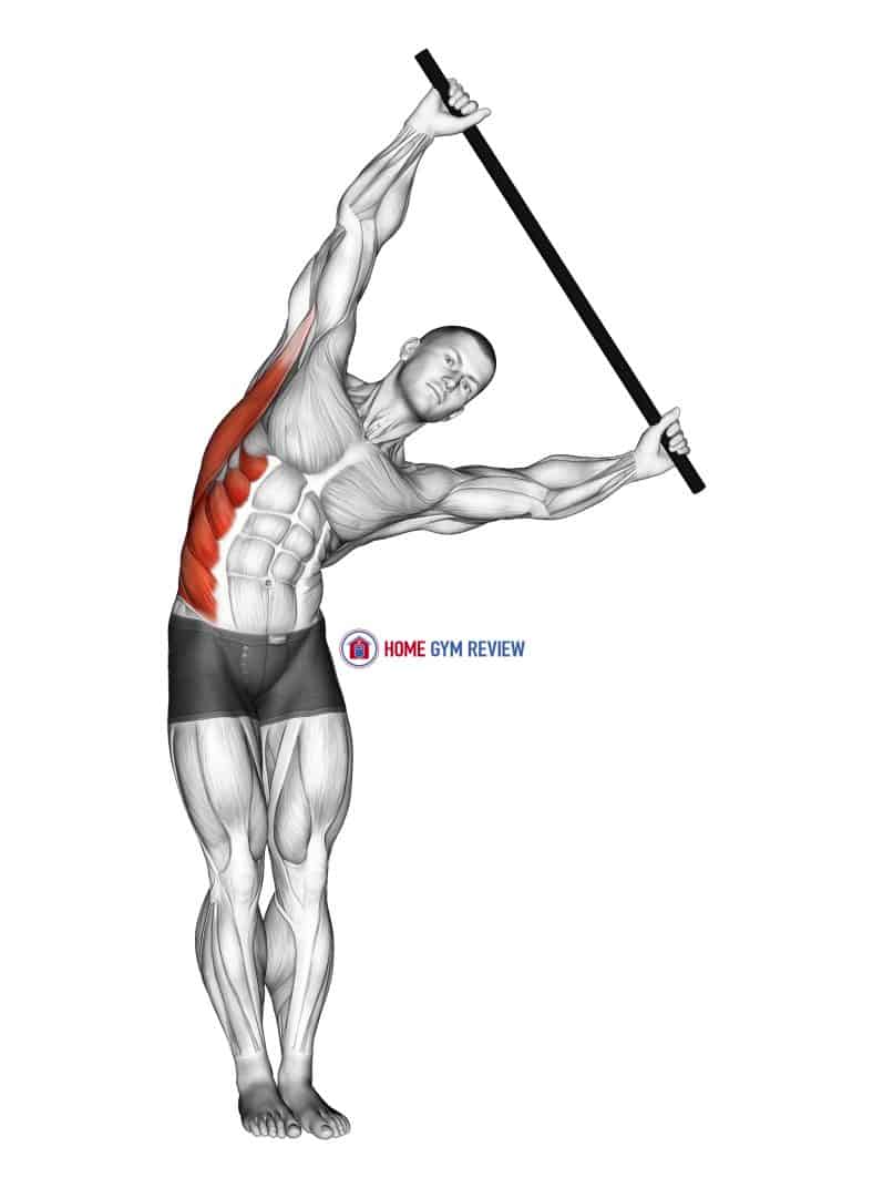Standing Side Stretch With Stick - Home Gym Review